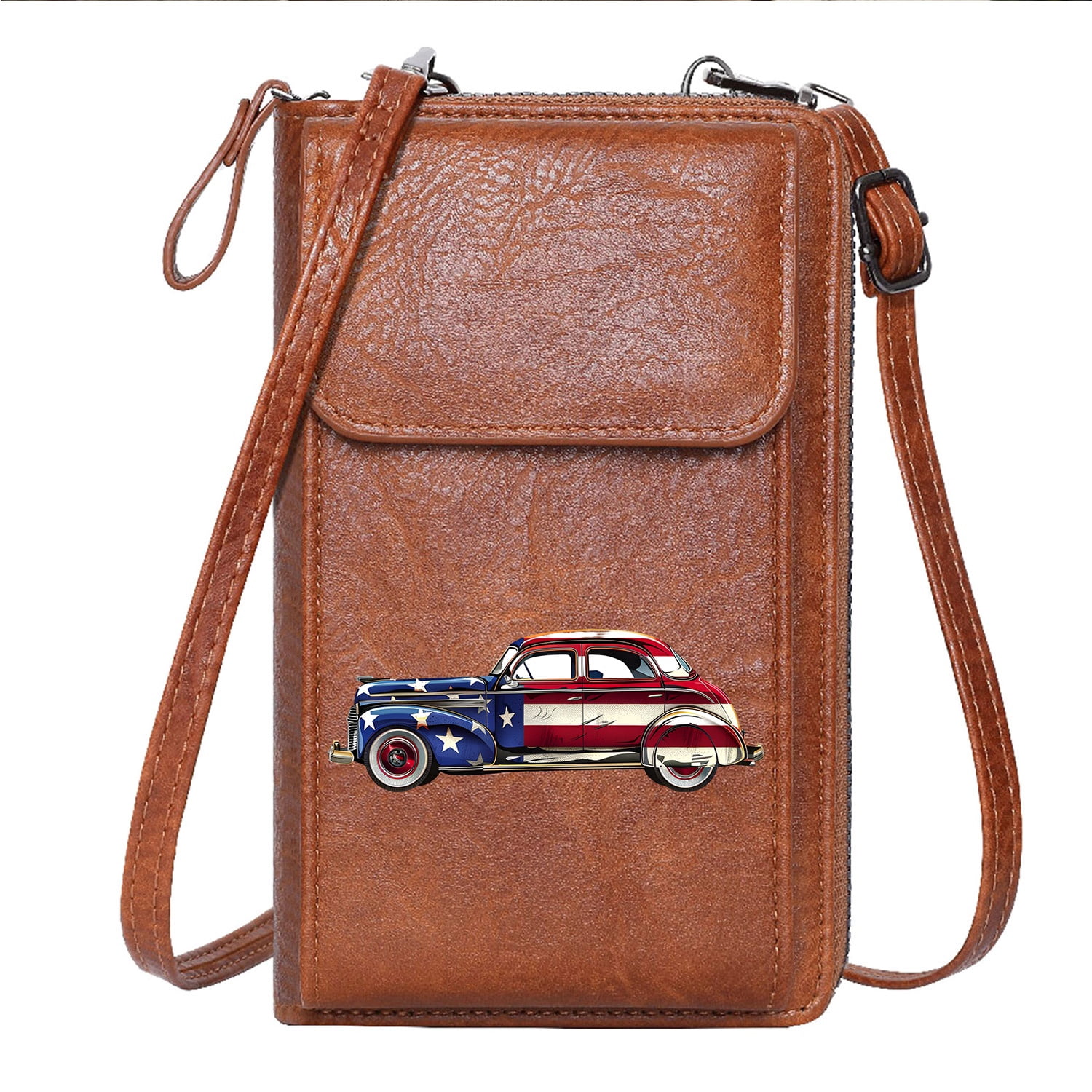 Classic Women Crossbody Phone Bag Retro Pattern Women Crossbody ...