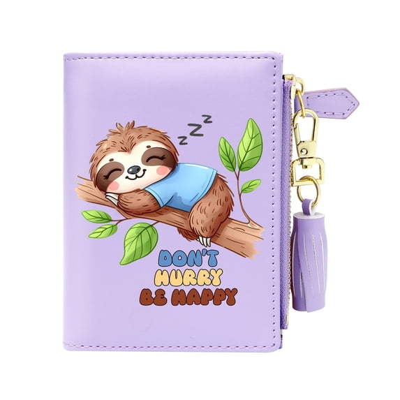 Classic Women Purse Lovely Pattern Short Wallet PU Leather Stylish ...