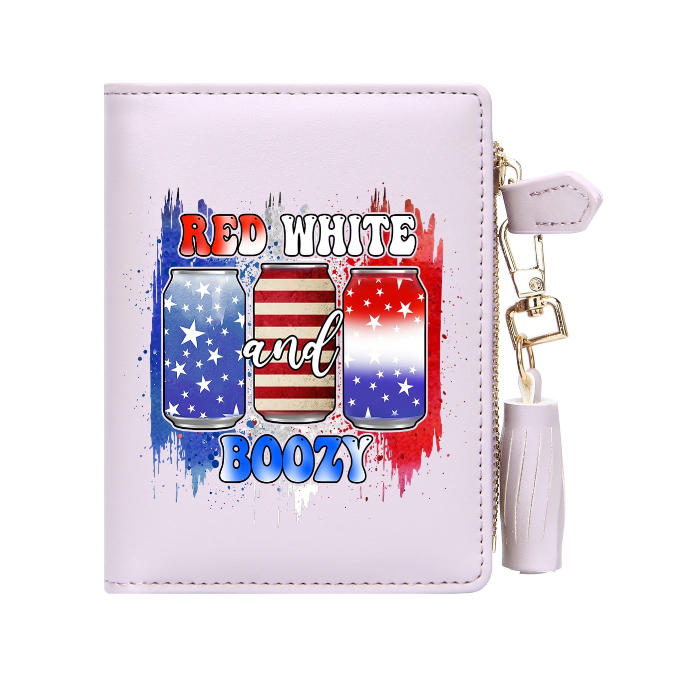 Classic Women Wallet Abstract Print Purse Large Capacity PU Leather ...