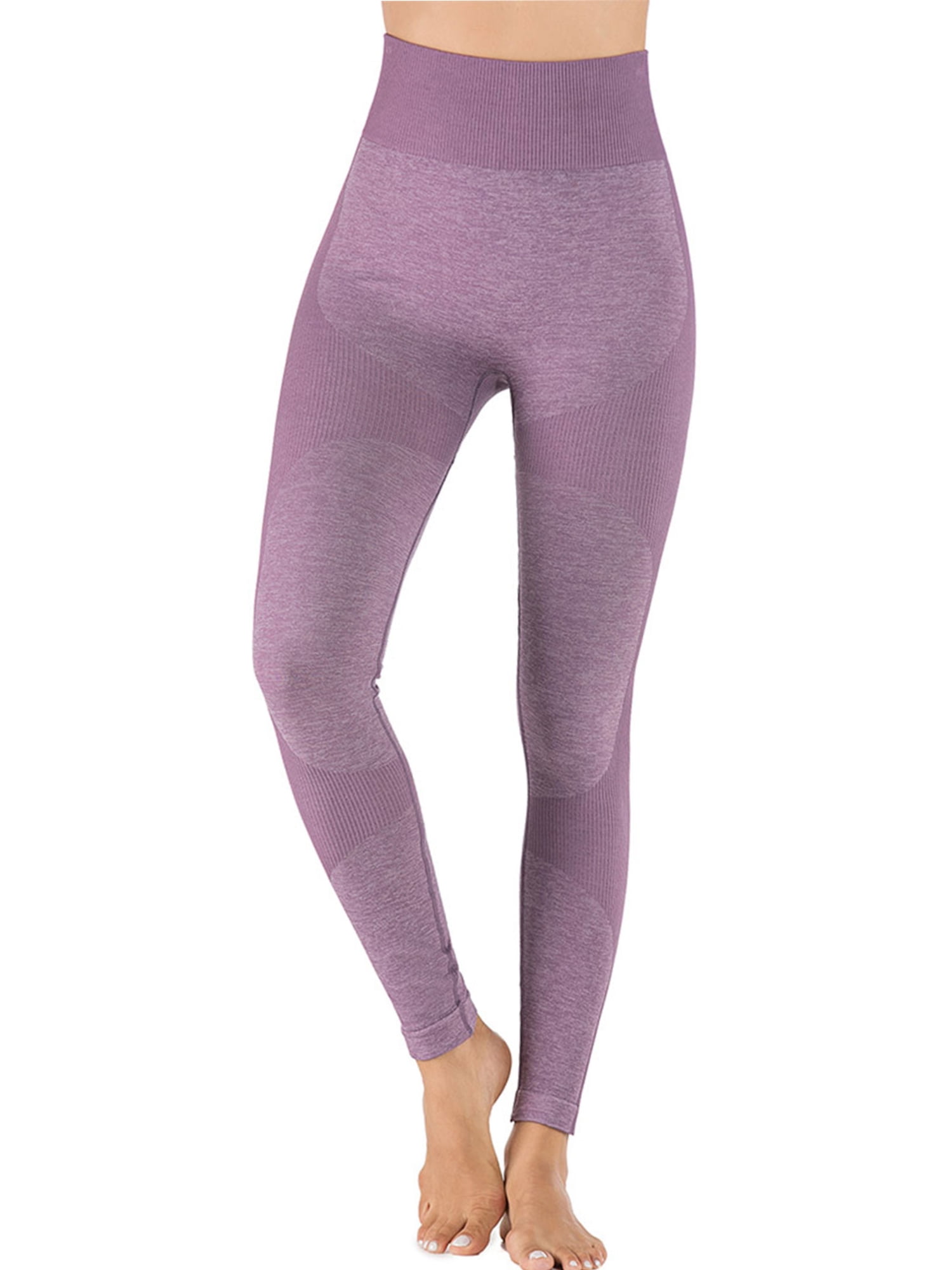 Classic Women's Basic Soild Yoga Pants High Waist Compression Skinny ...