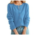 Classic Women's Knit Cardigan Sweater with Front Open Design and ...