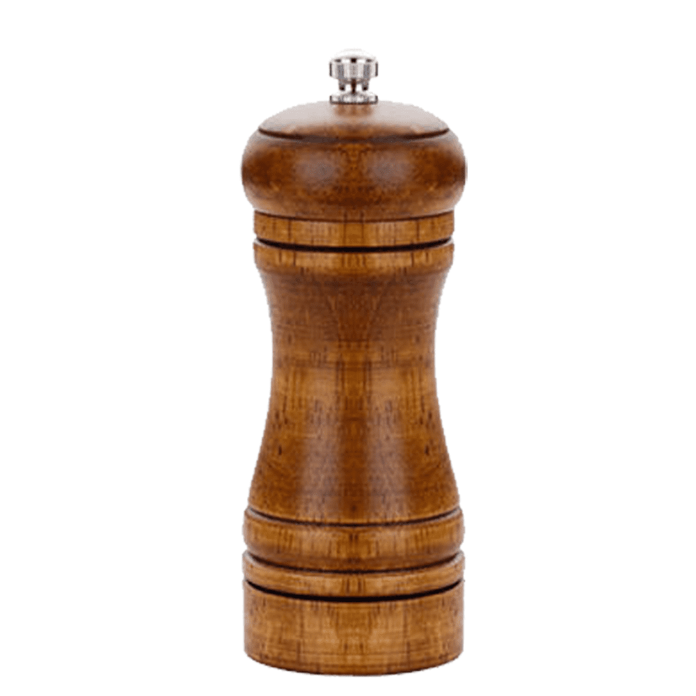 Classic Wooden Pepper Grinder - Herb & Spice Grinder, Comfortable, Easy ...