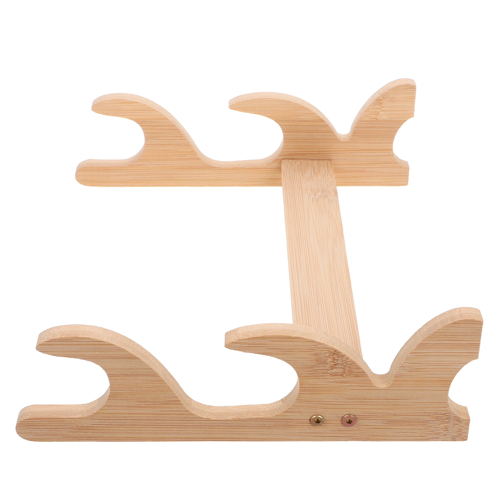 Classic Wooden Sword Stand Displaying Sword Holder 2 Tier Sword ...