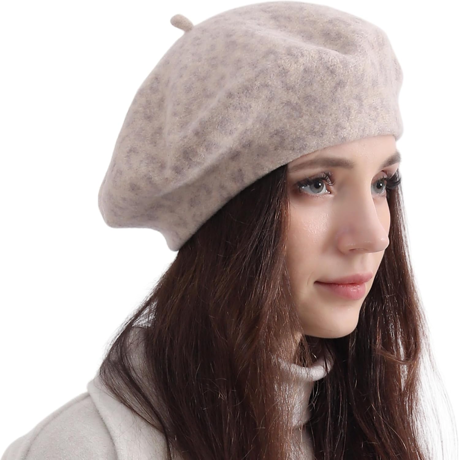 Classic Wool Leopard Beret Hats for Women Man Painter hat French Beret ...