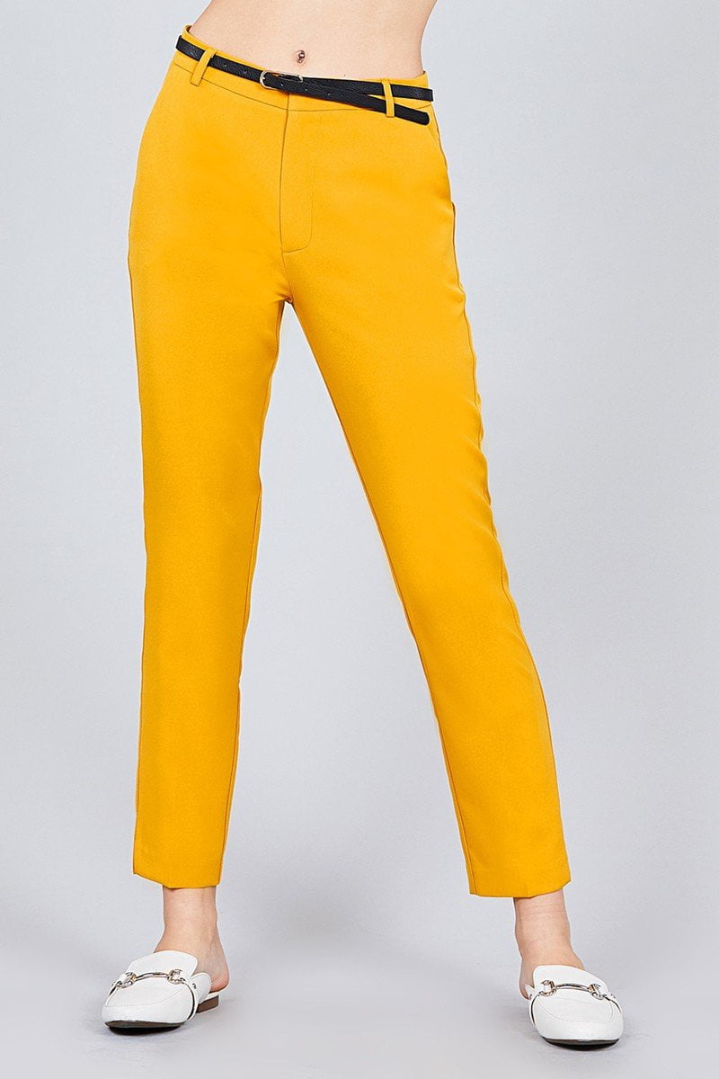 Classic Woven Pants W/belt - Walmart.com