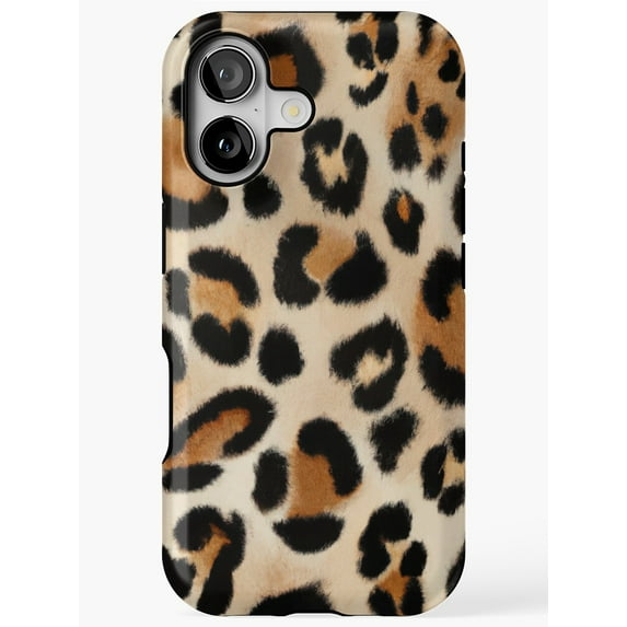 Classic Yellow And Black Leopard Spots Art iPhone Case 17 16 15 14 13 ...