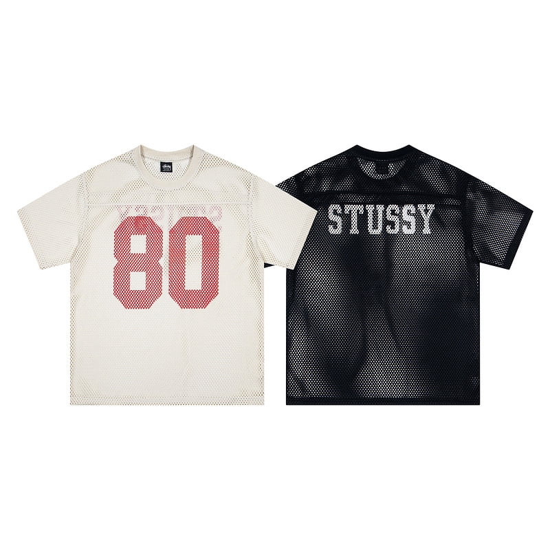 Classic basic summer new street sports leisure jersey letter printing ...