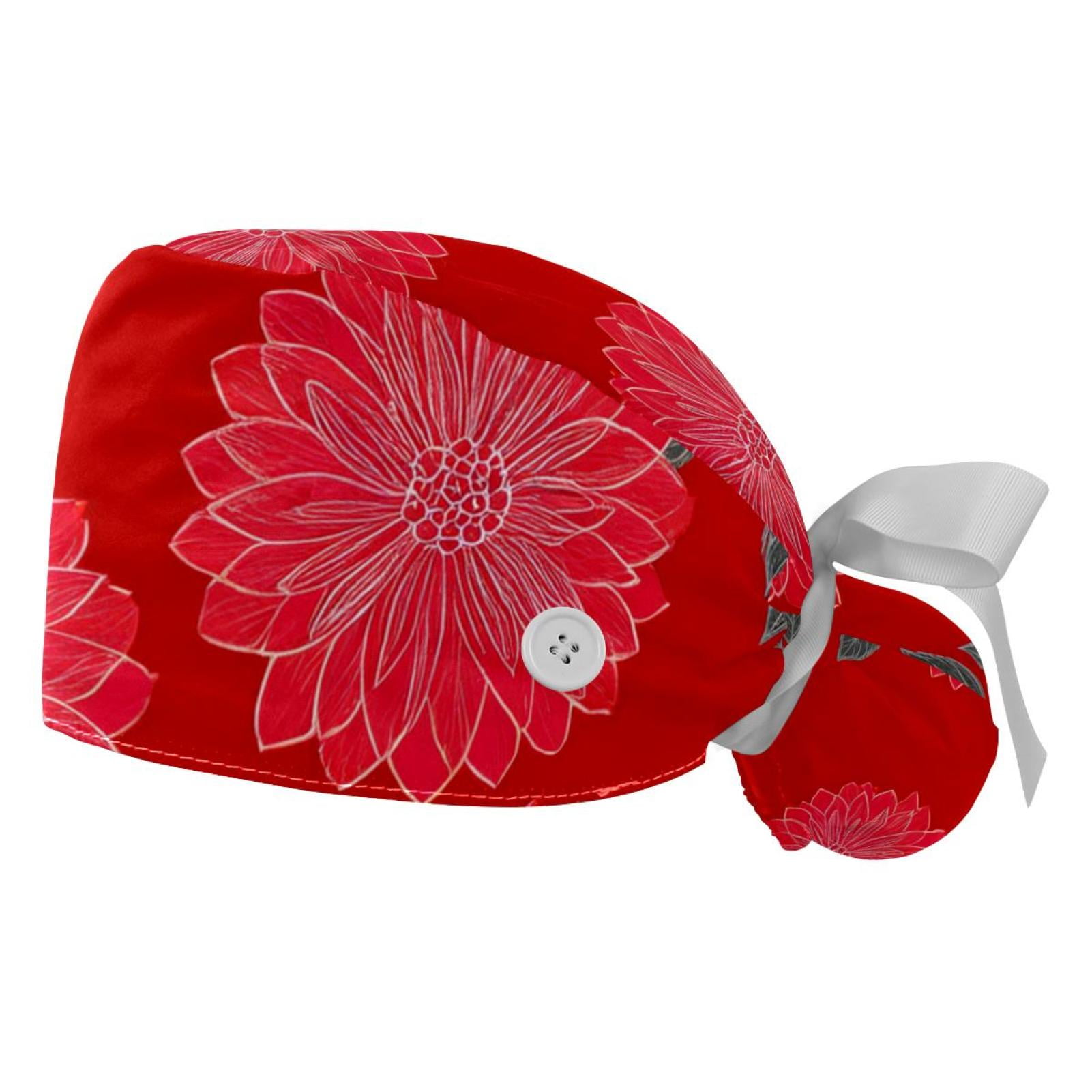 Classic chrysanthemum flowers，Scrub caps women,Scrub caps women ...