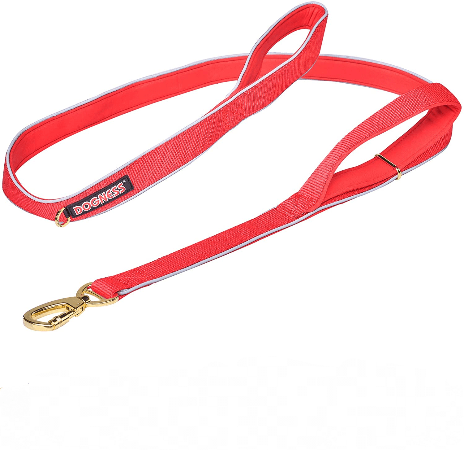 Classic double handle dog leash approximately 4.9' long by 1.3cm wide ...