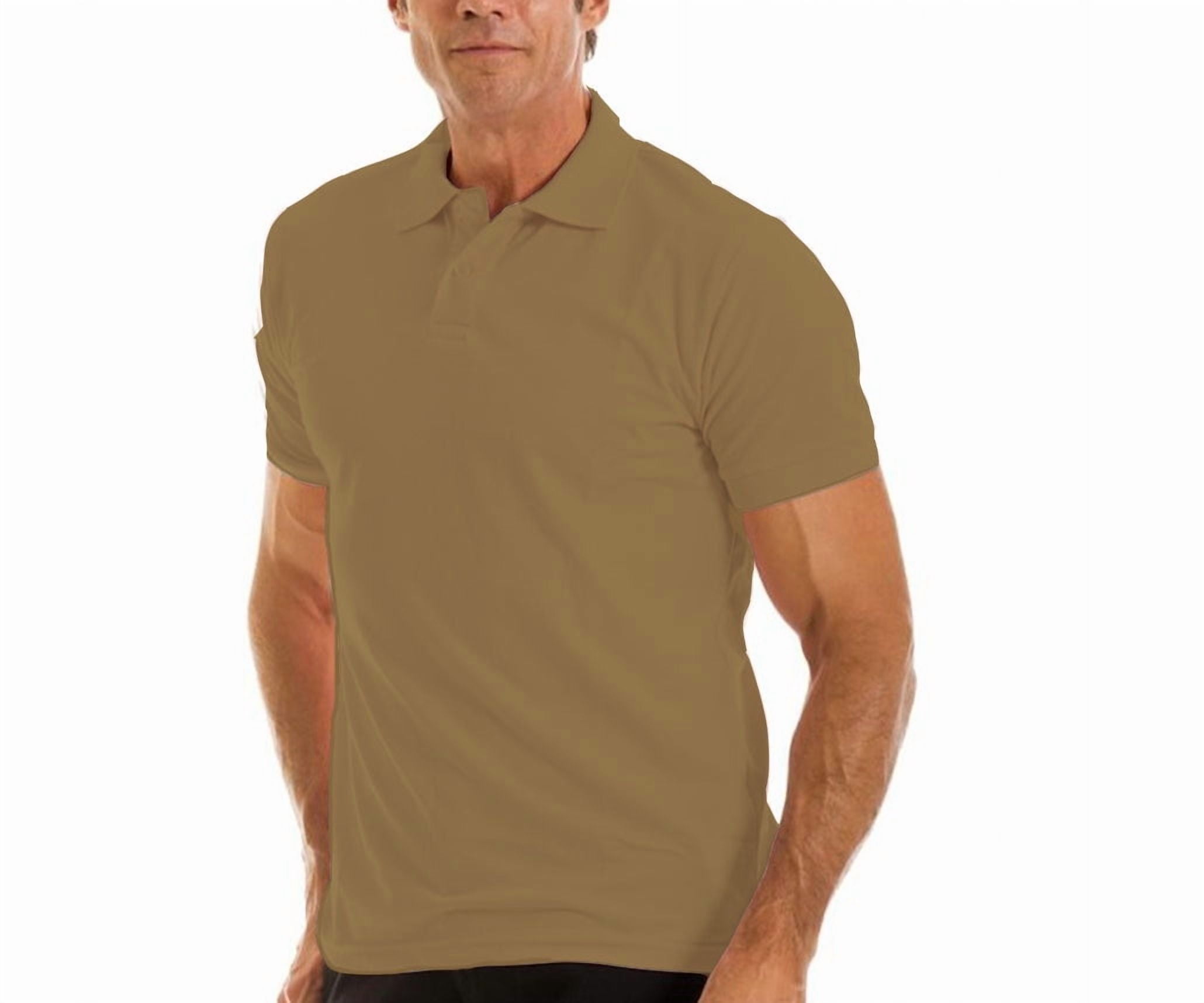 Classic fit polo shirt with 3-button placket 155489 - Walmart.com