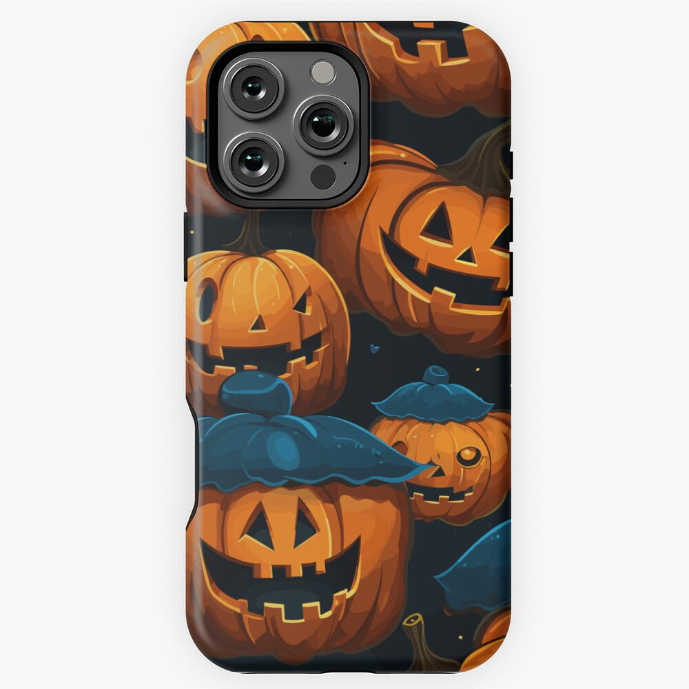 Classic jack o lantern faces spooky pumpkin Phone Case for iPhone 16 15 ...
