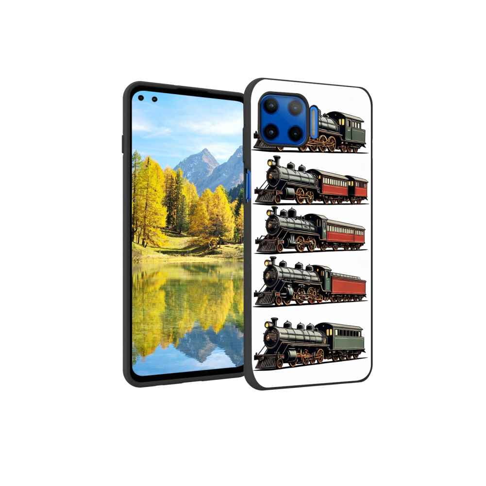Classic-locomotive-train-symbols-1 phone case for Moto One 5G UW for ...