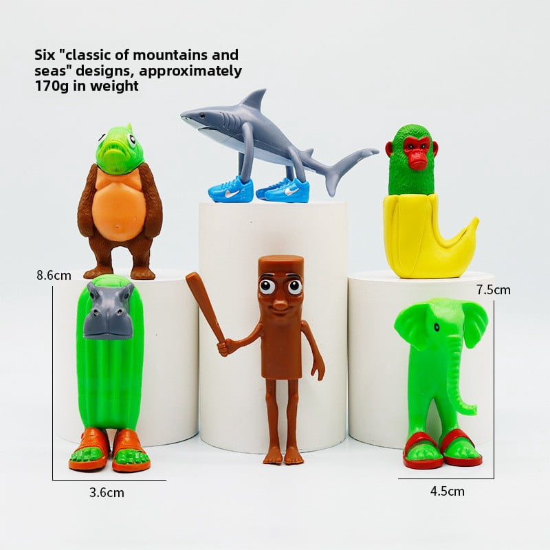 Classic of Mountains and Seas Series Stickman Toy Tungtungsahur Funny ...