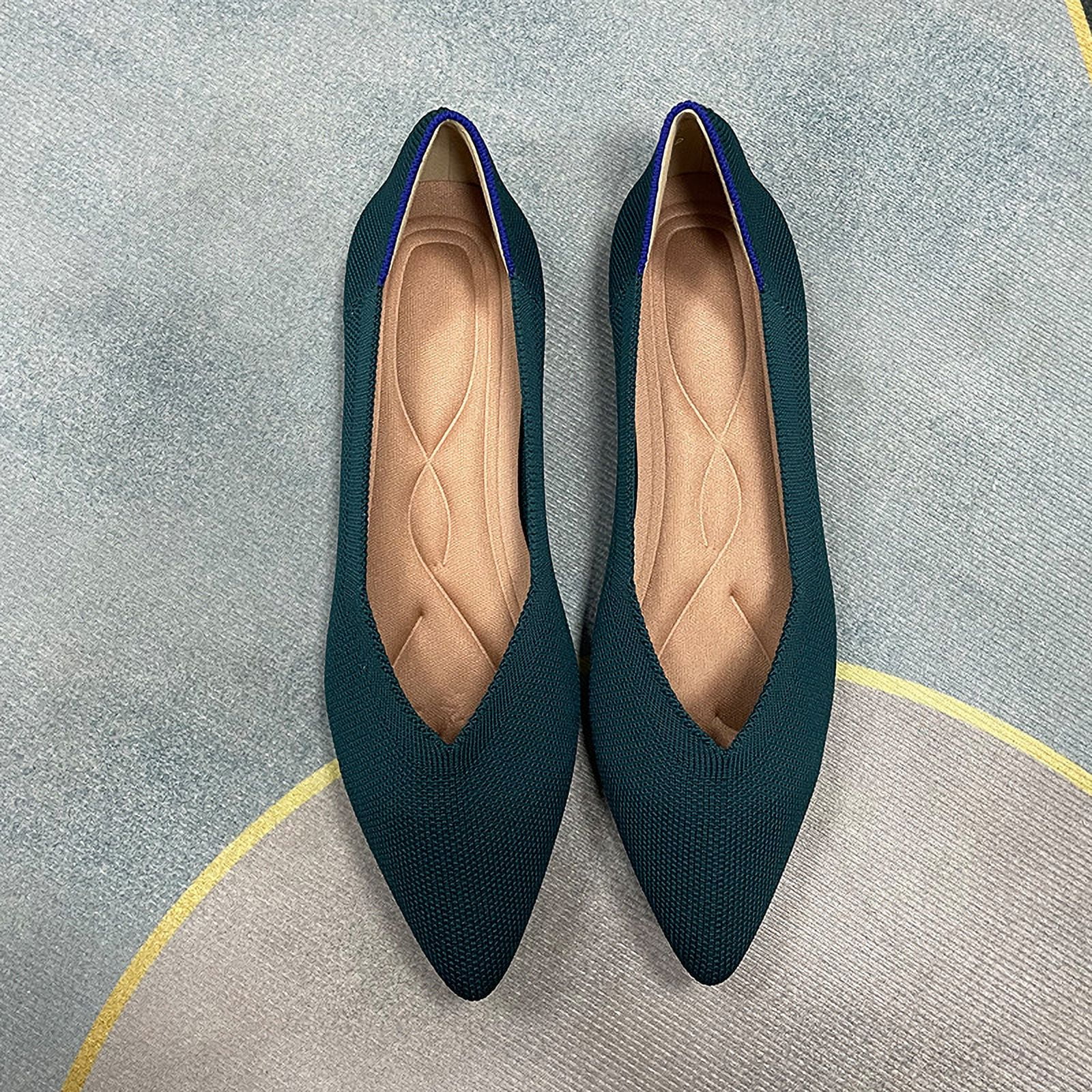 Classic princess shoes pointed toe shallow mouth flat shoes Women's ...