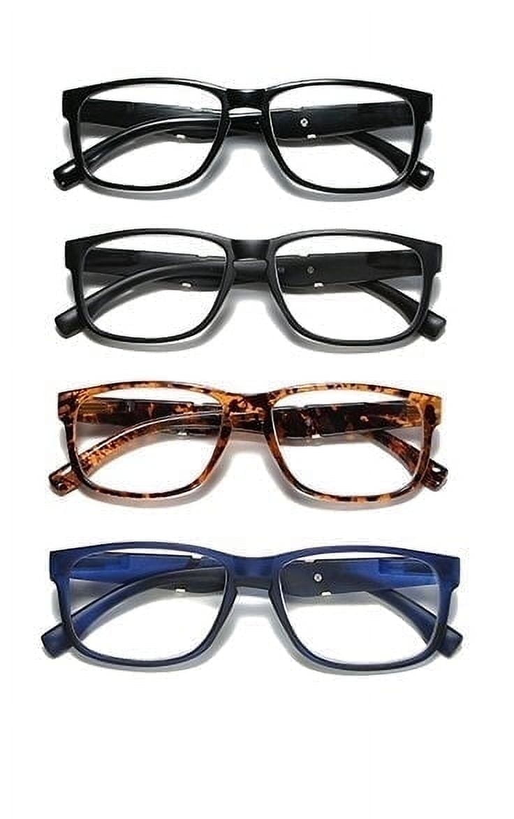 +1.25 Bevi Eyewear Adult Unisex Square Reading Glasses, +1.25 ...
