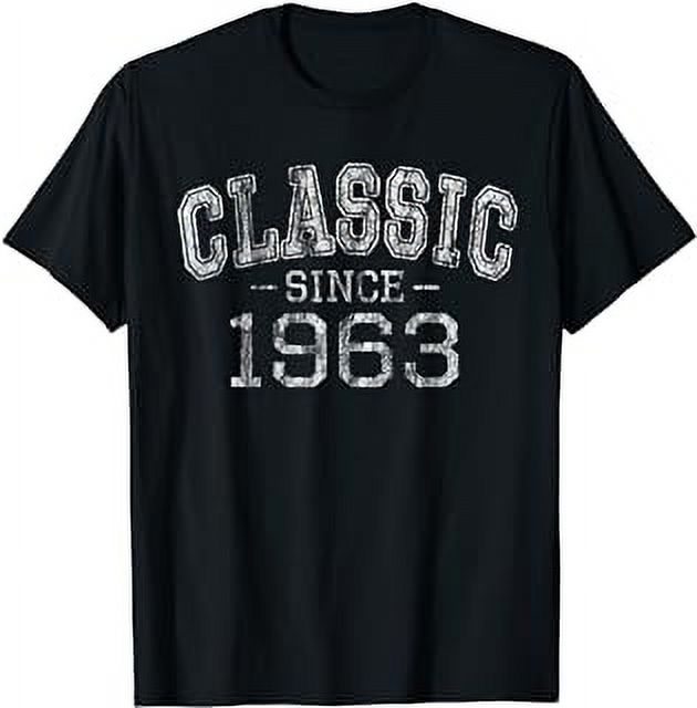 Classic since 1963 Vintage Style Born in 1963 Birthday Gift T-Shirt ...