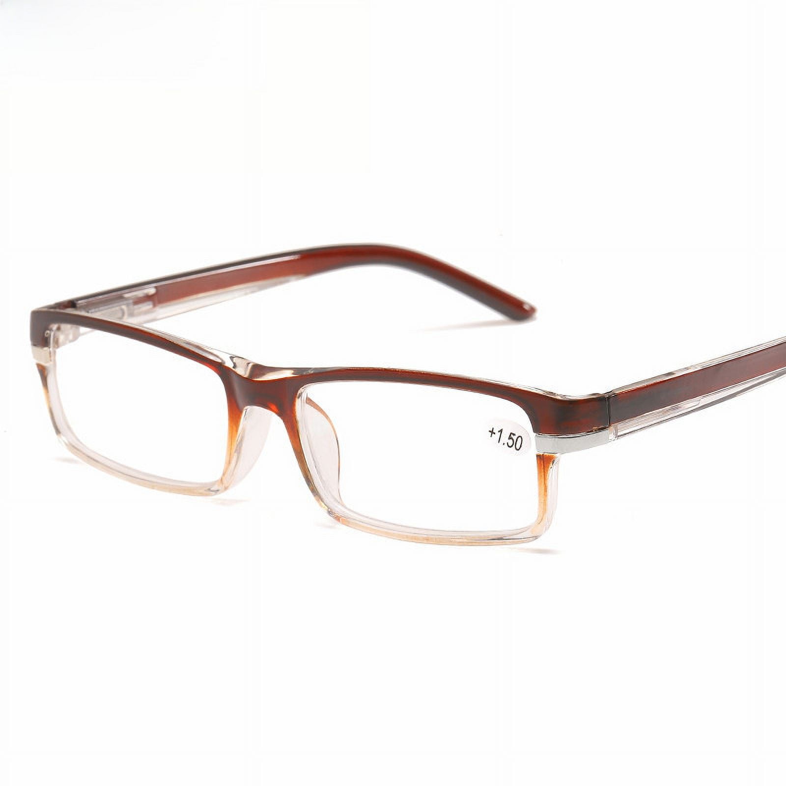Classic spring leg progressive color frame reading glasses resin lens ...
