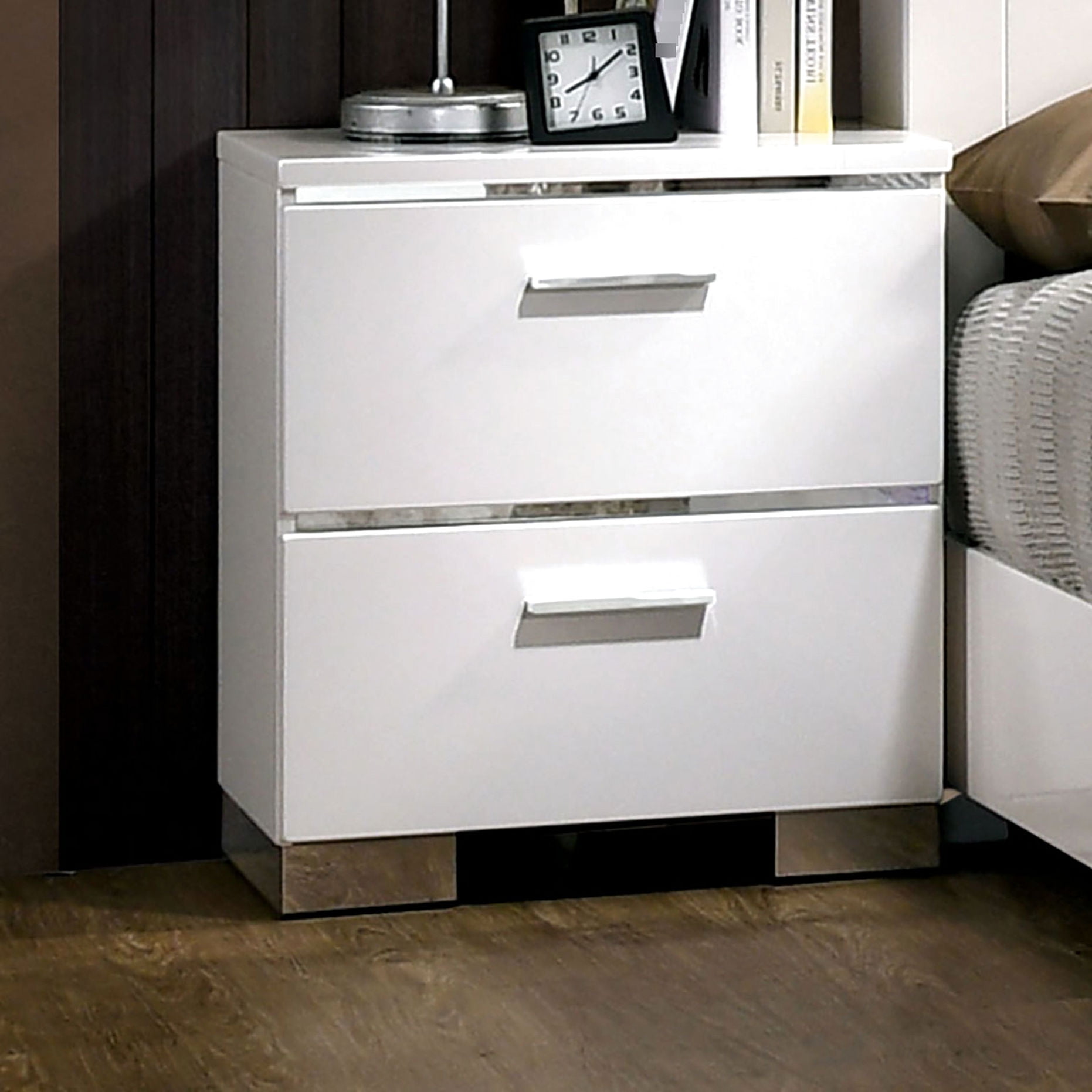 Classic - style Bedside Table with USB | Bedroom Essential, Felt ...