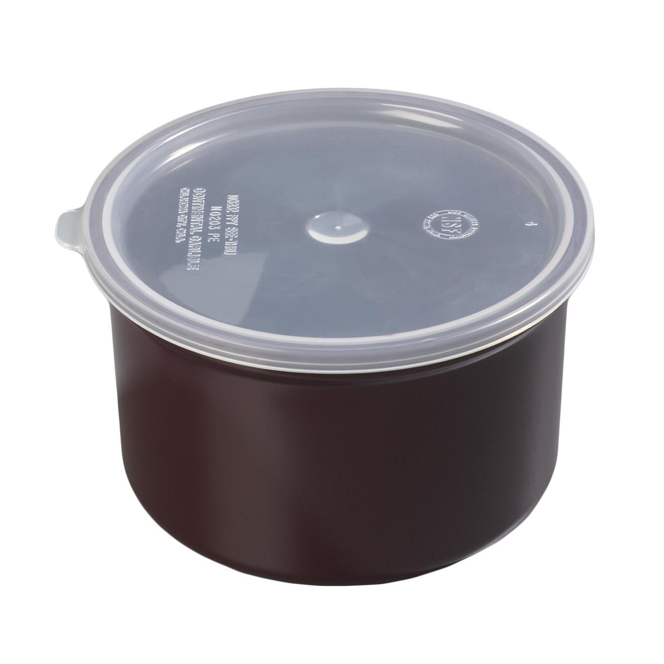 Classic™ 1.5 qt. Brown SAN Plastic Crock w/ Lid, Each - Walmart.com