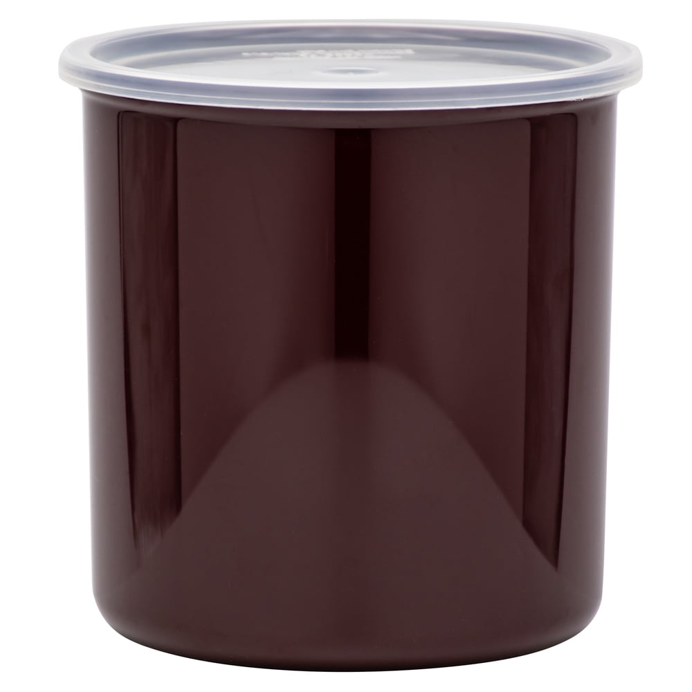 Classic™ 2.7 qt. Brown SAN Plastic Crock w/ Lid, Each - Walmart.com