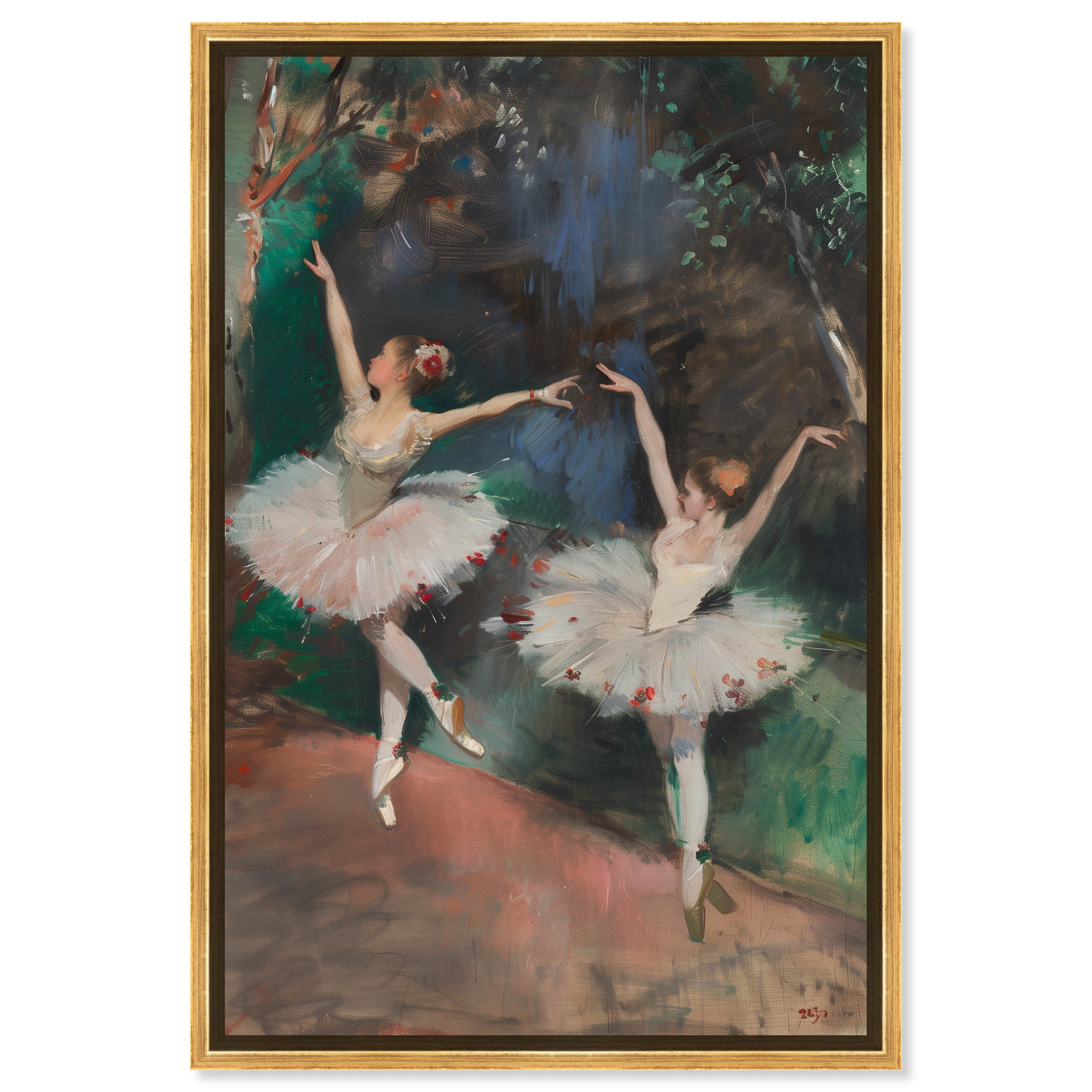 Classical Ballerinas Impressionism Wall Art /Monet And Van Gogh ...