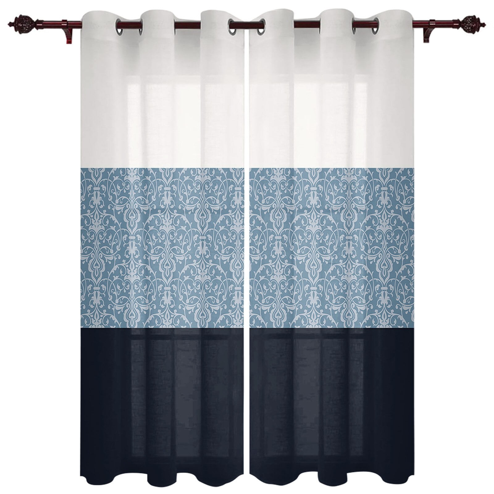 Classical Baroque Pattern Stripes Modern Luxury High End Curtains ...