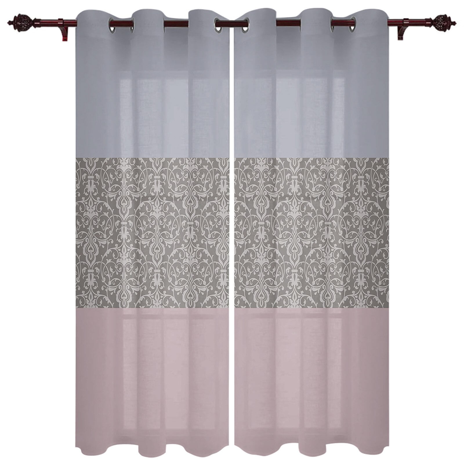 Classical Baroque Pattern Stripes Modern Luxury High End Curtains ...