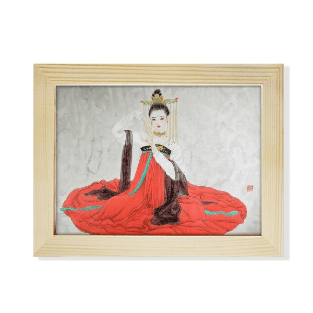 Classical Beauty Chinese Style Watercolor Desktop Photo Frame Picture ...