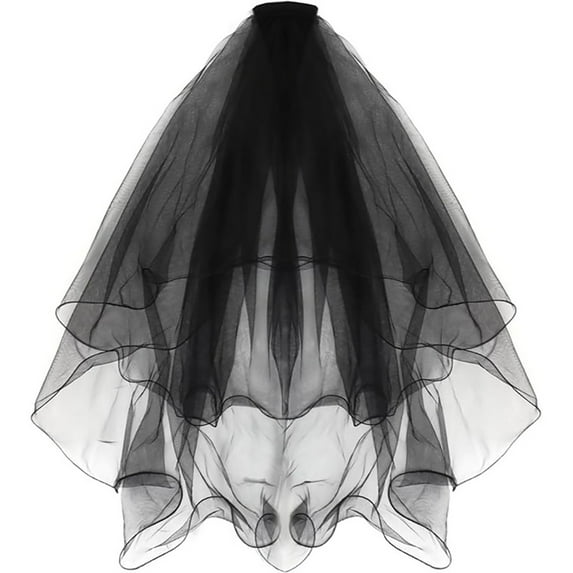 Classical Black Bridal Veil Featuring For Long Lasting Durability And ...