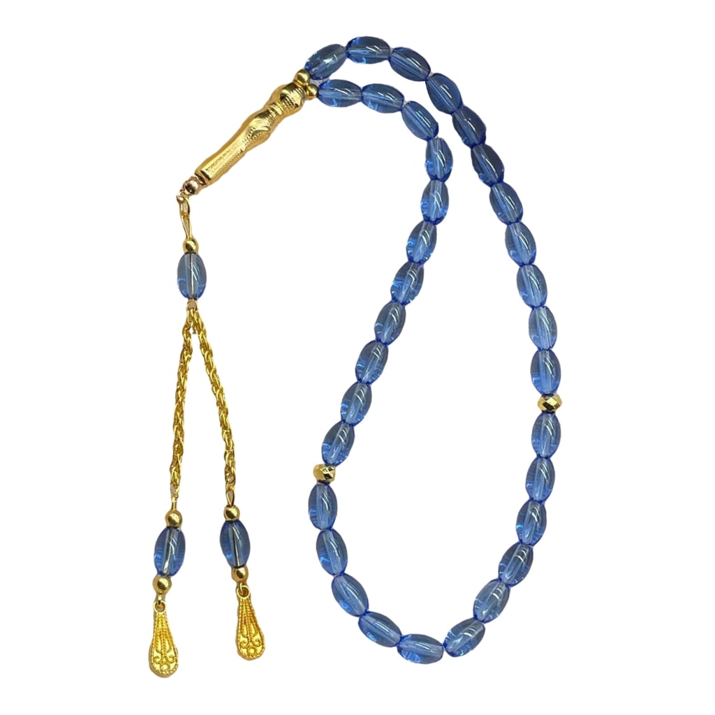 Classical Color Muslims Beads Tasbih with Luxurious Gold Tassels for ...