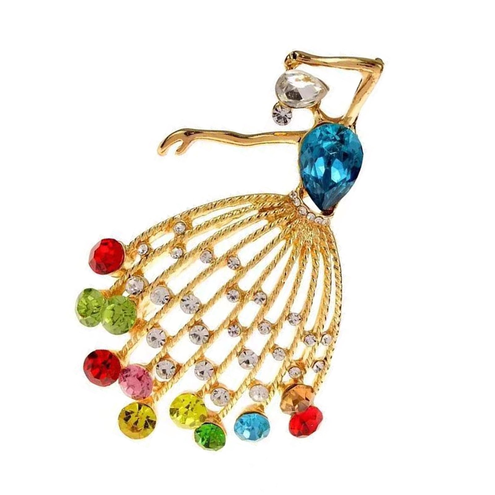 Classical Dance Inspired Brooch Lightweight Alloy Pin For Clothing ...