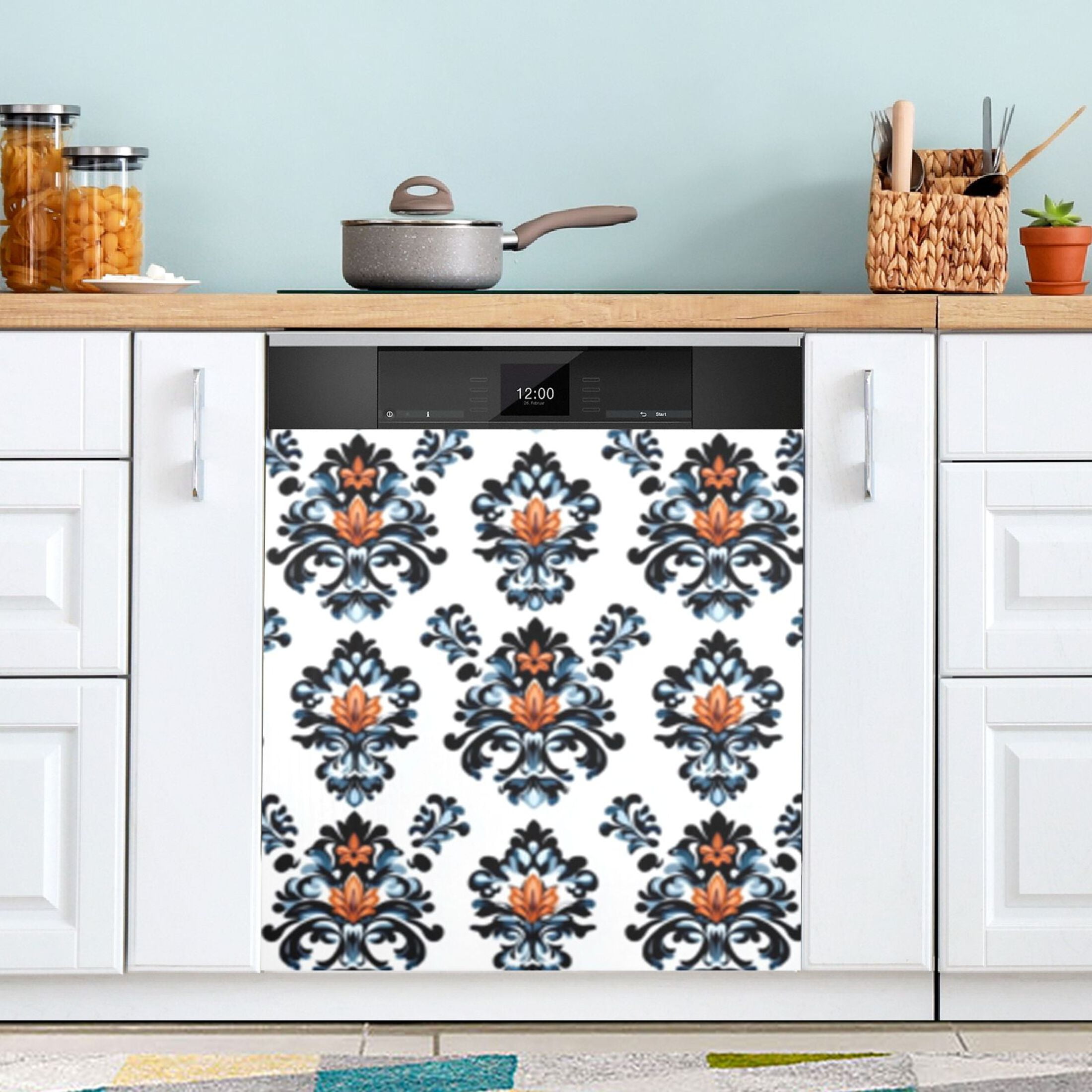 Classical Design Decoration Christmas Dishwasher Magnet Cover Reuseable ...
