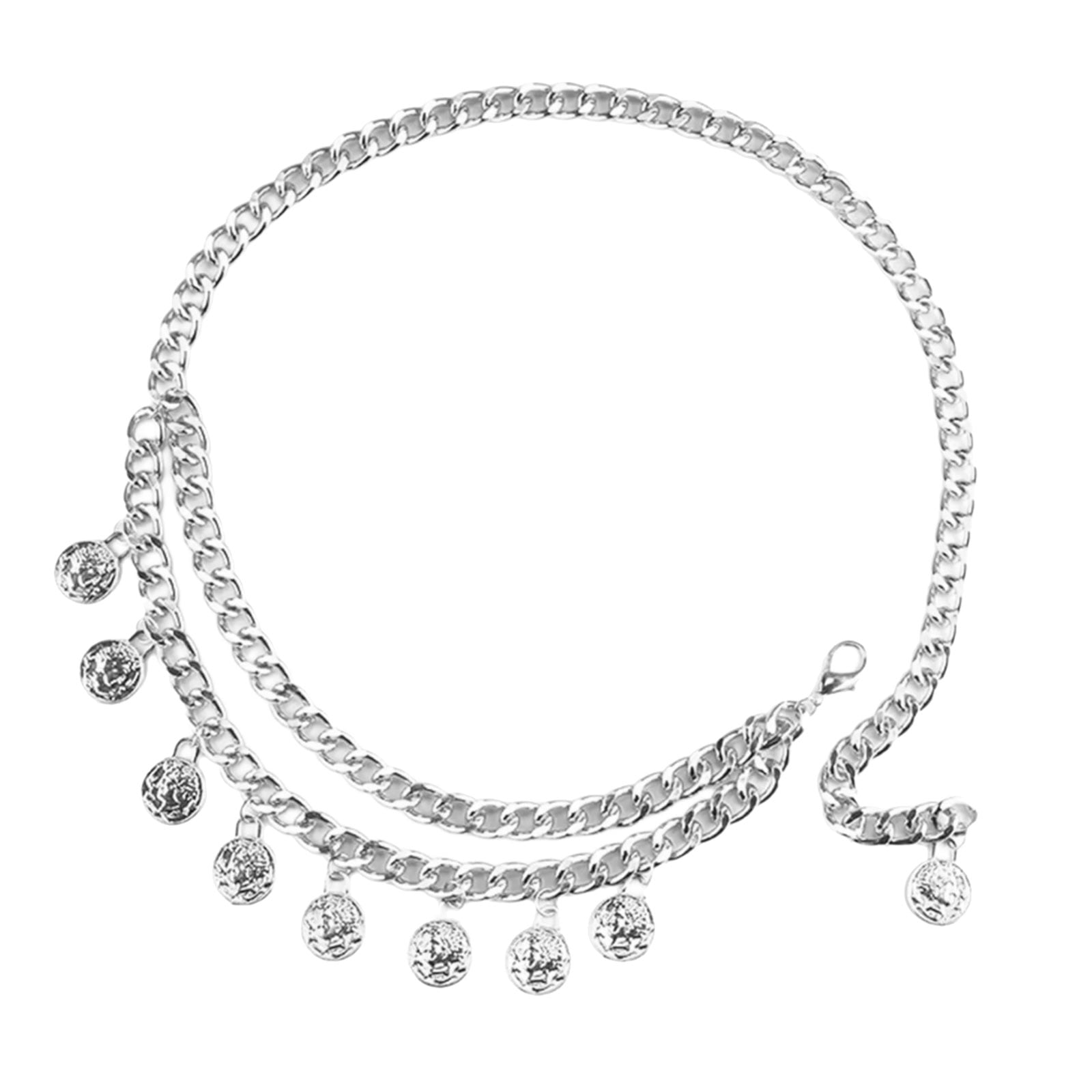 Classical Double Layer Portrait Coin Waist Jewelry Detachable Tassels ...