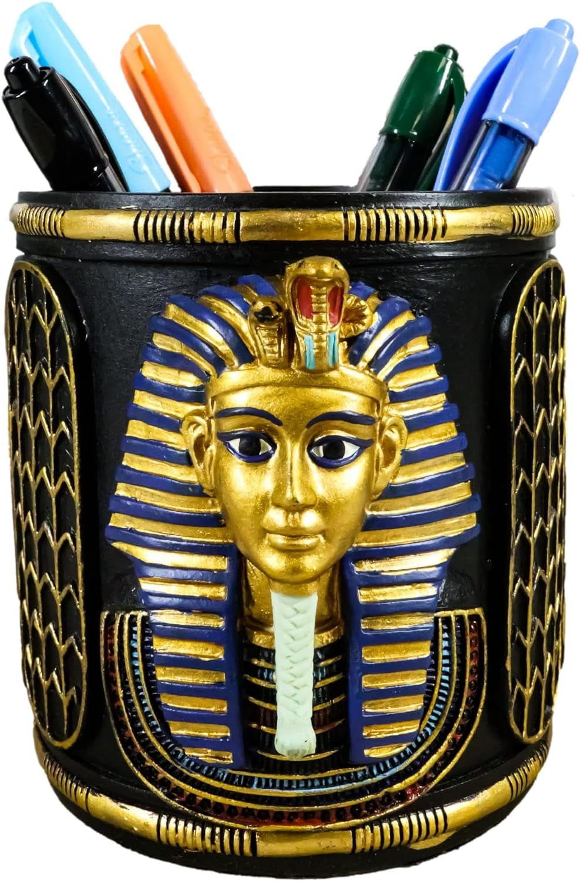 Classical Egyptian Royalty King Tut Pharaoh Stationery Figurine 4" H ...