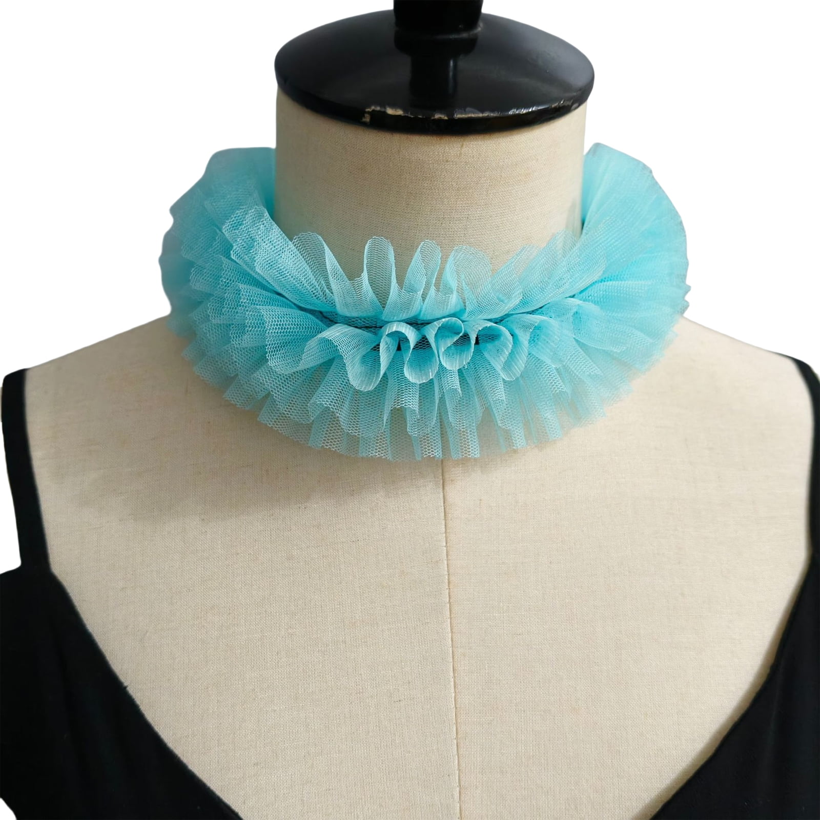 Classical Elizabethan Neck Ruff False Collar Faux Ruffled Wrist Cuffs ...