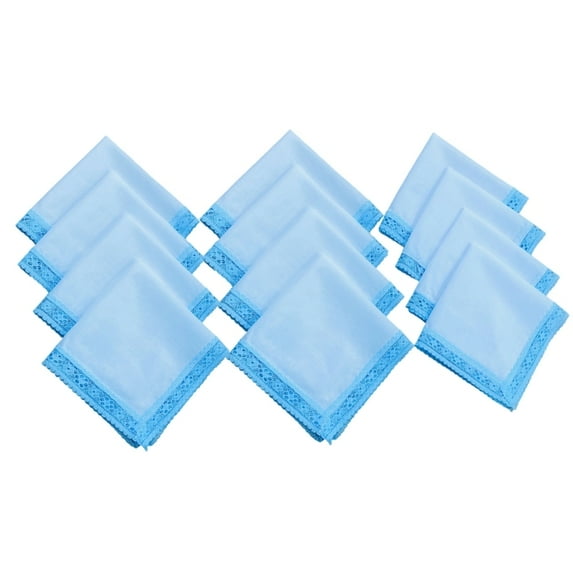 Classical Embroiderable Handkerchief With Ornate Lace Border Hankies ...