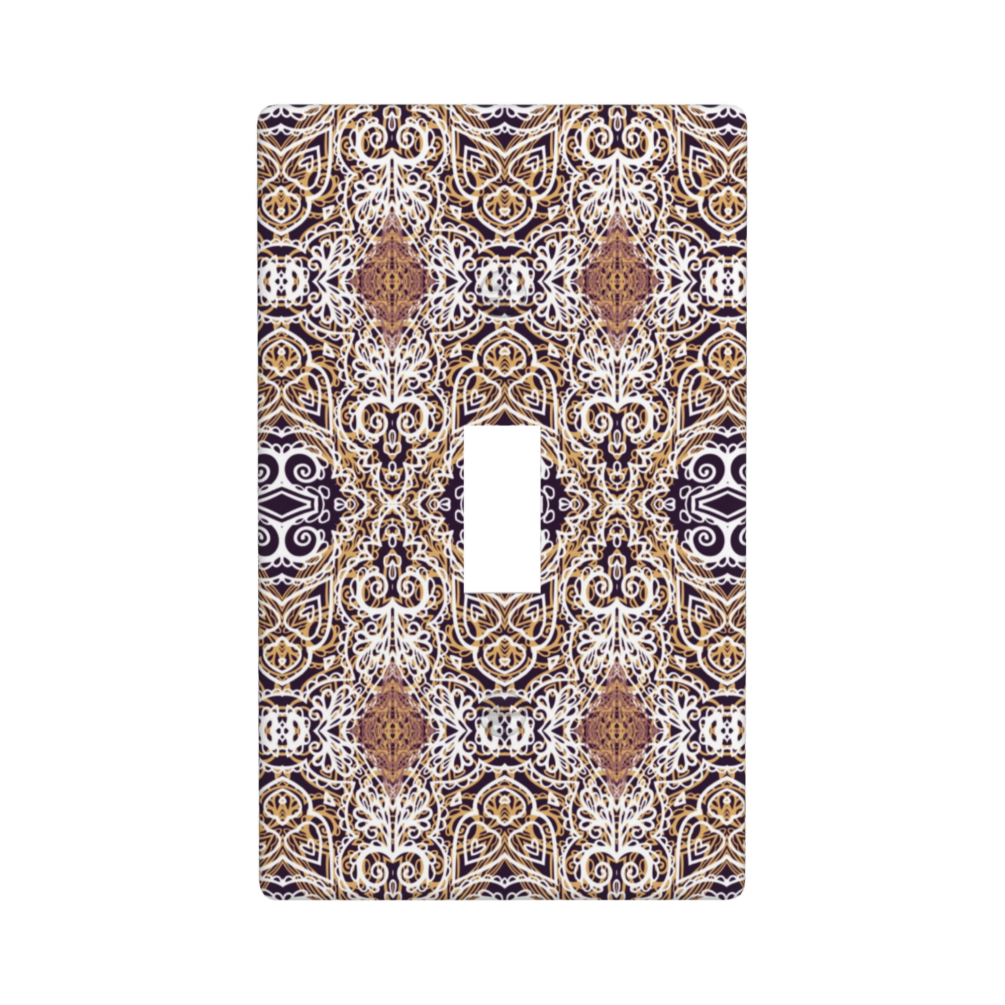 Classical Ethnic Pattern Single Toggle Light Switch Plate Decorative ...