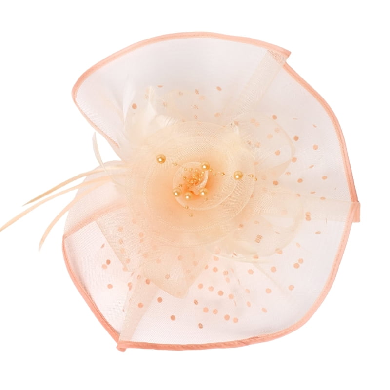 Classical Feathered Fascinator Hat Cosploay Hat for Church and Garden ...