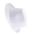 Classical Fedora Hat Short Brimmed Old-fashioned Top Hat Striped Hat ...