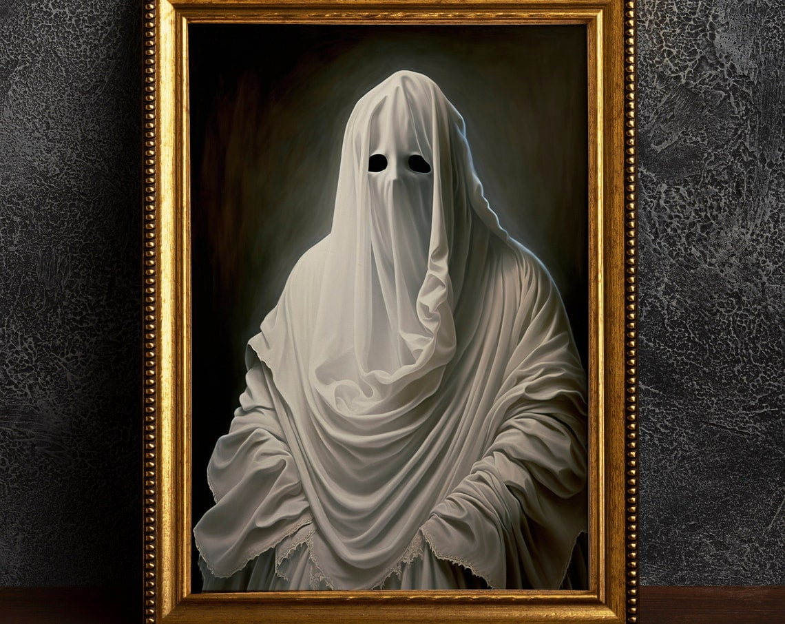 Classical Ghost Portrait, Vintage Poster, Dark Academia, Gothic ...