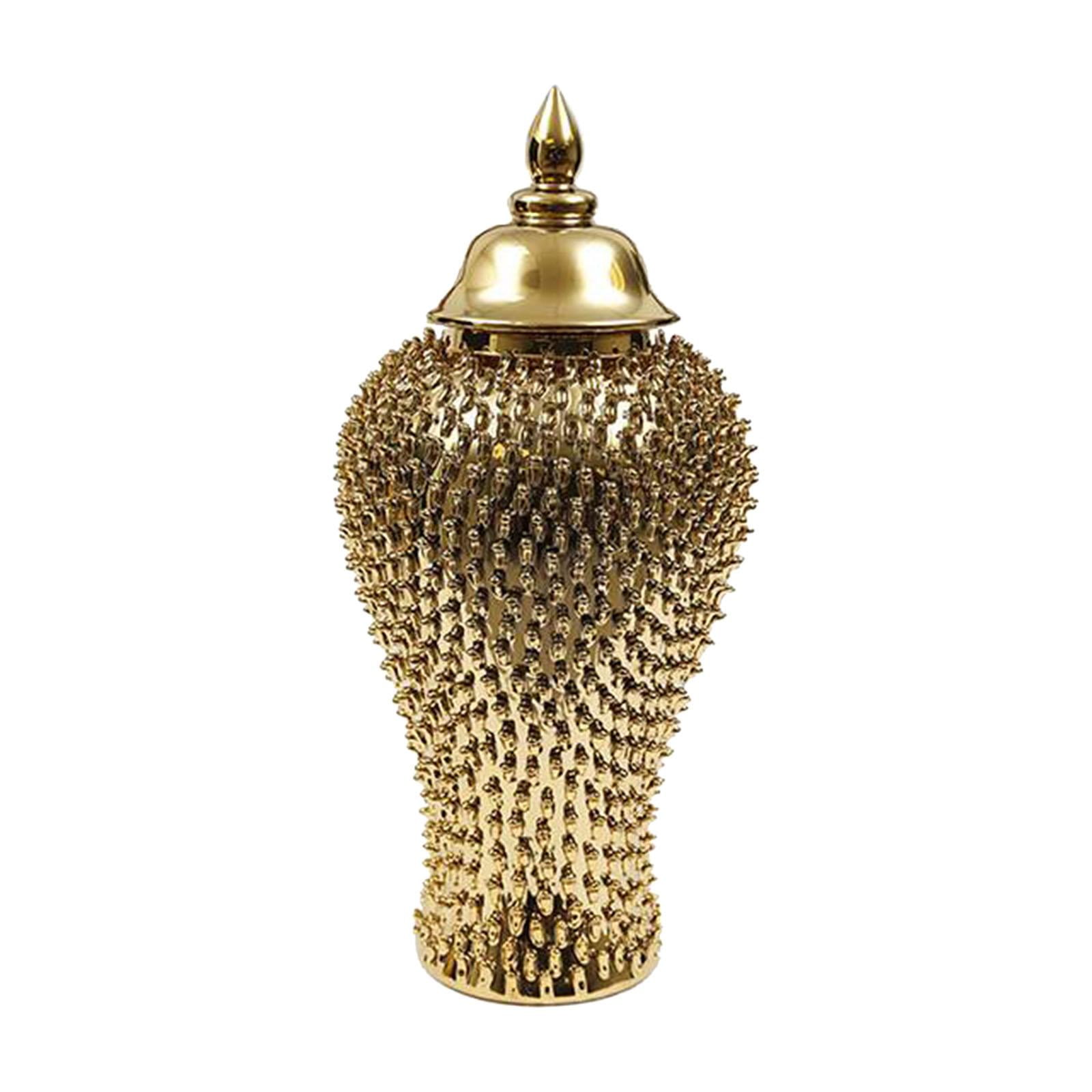 Classical Ginger Jar Decorative Temple Jars with Lid Ornament Floral ...