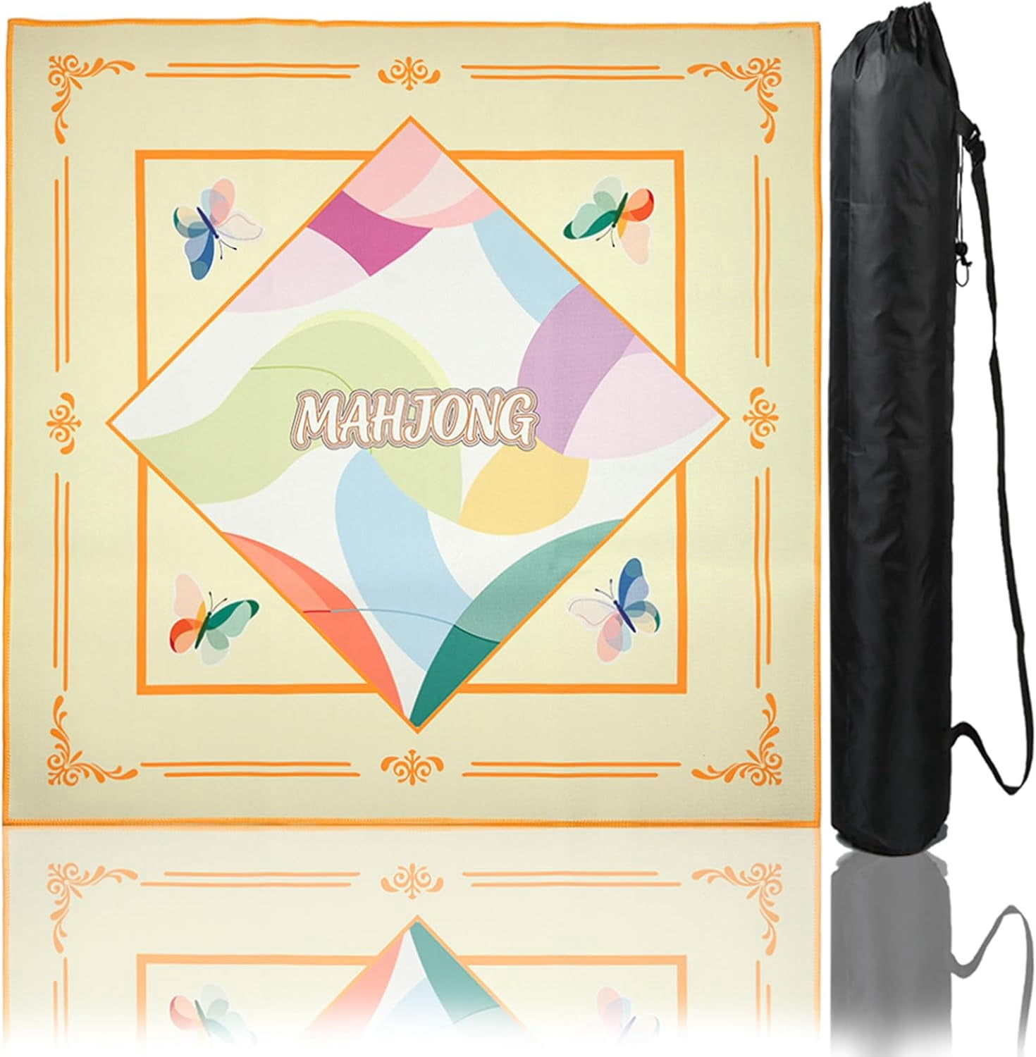 Classical Gradient Tabletop Mahjong Mat with - 31.5x31.5 Inch Hand ...