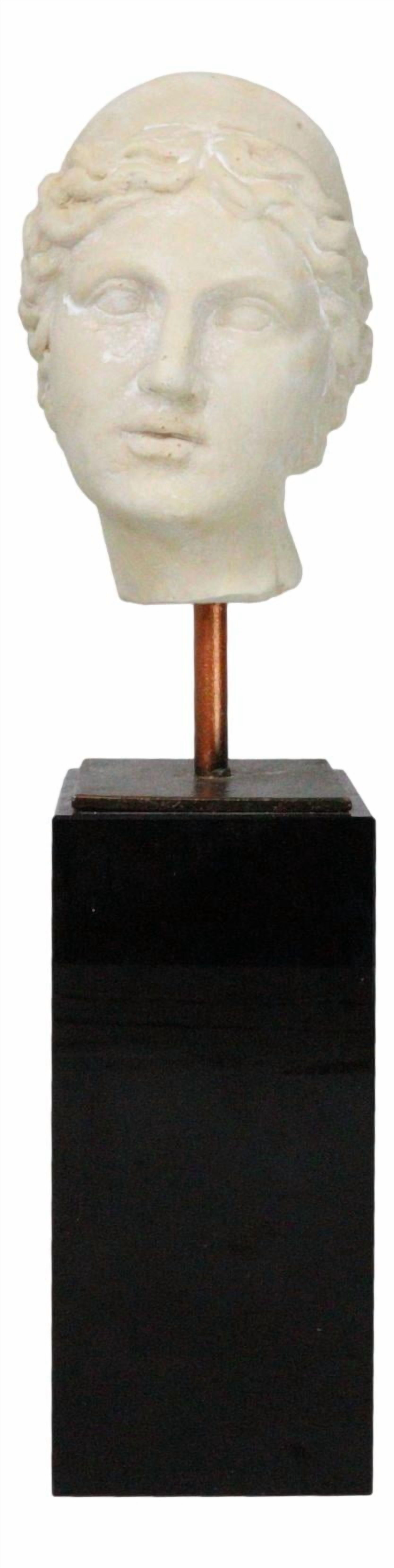 Classical Greek Roman Goddess Aphrodite Head Bust Replica On Black ...