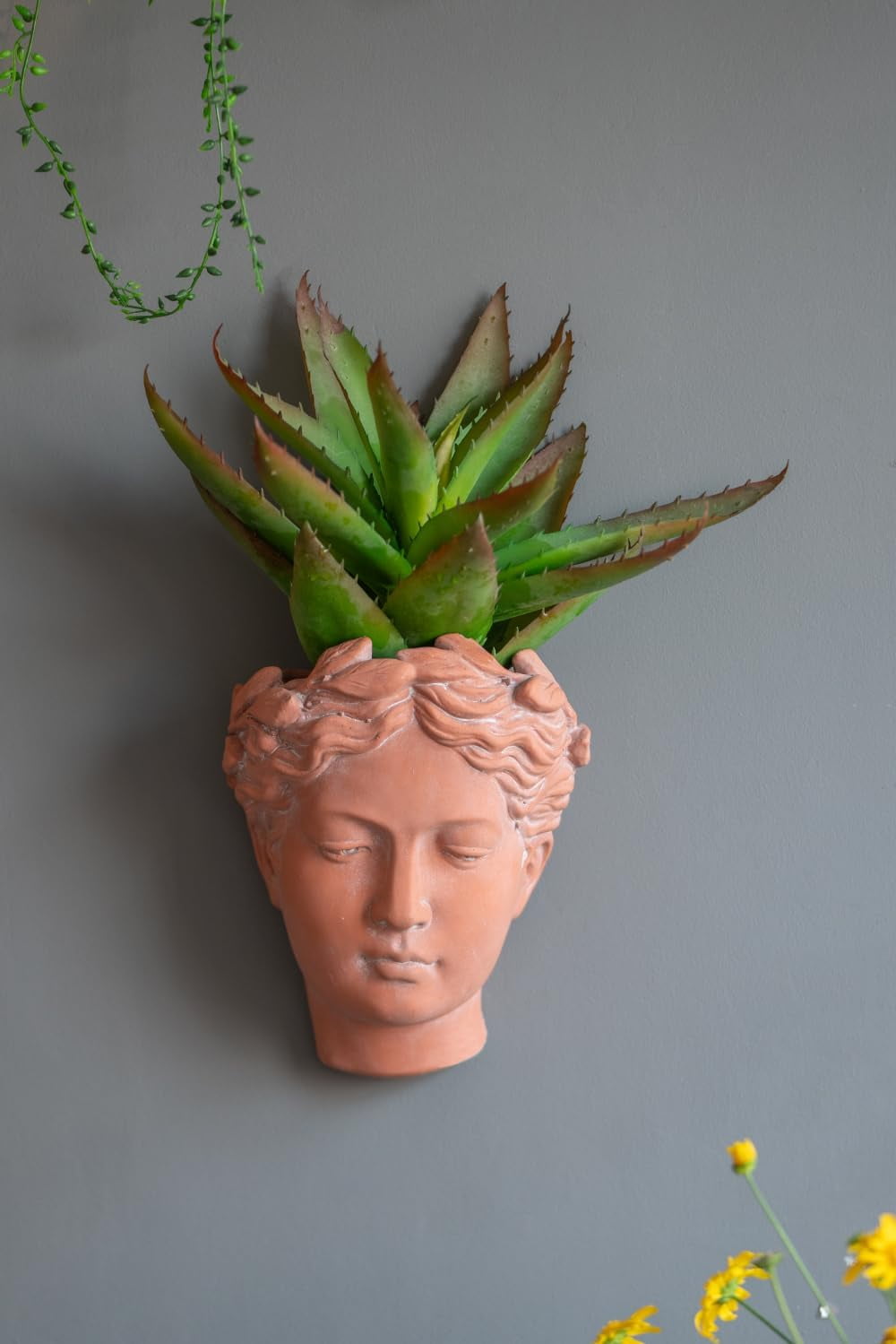 Classical Head Bust Planter for Home and Garden Decoration, Elegant ...
