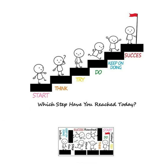 Classical Inspirational Wall Sticker PVC Decal with Team Work Quote For ...