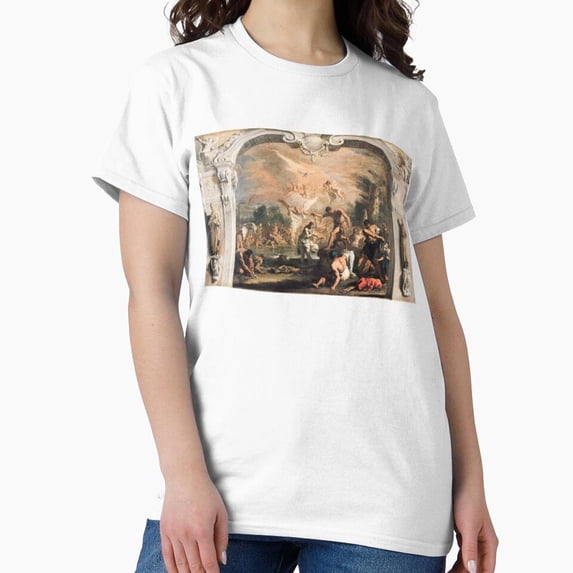 Classical Italian Renaissance Baptism Religious Fine Art Graphic Tee T ...