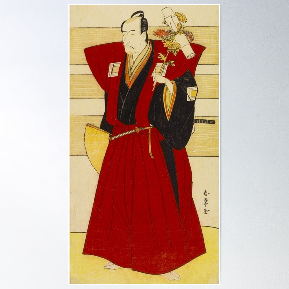 Classical Japanese Art: Actor Ichikawa Danjuro As A Samurai By ...