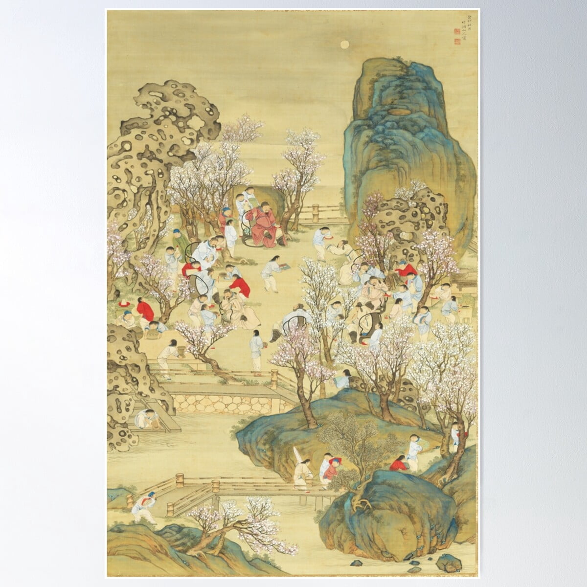 Classical Japanese Art: Fragrant Garden Under A Hazy Moon - Nakabayashi ...