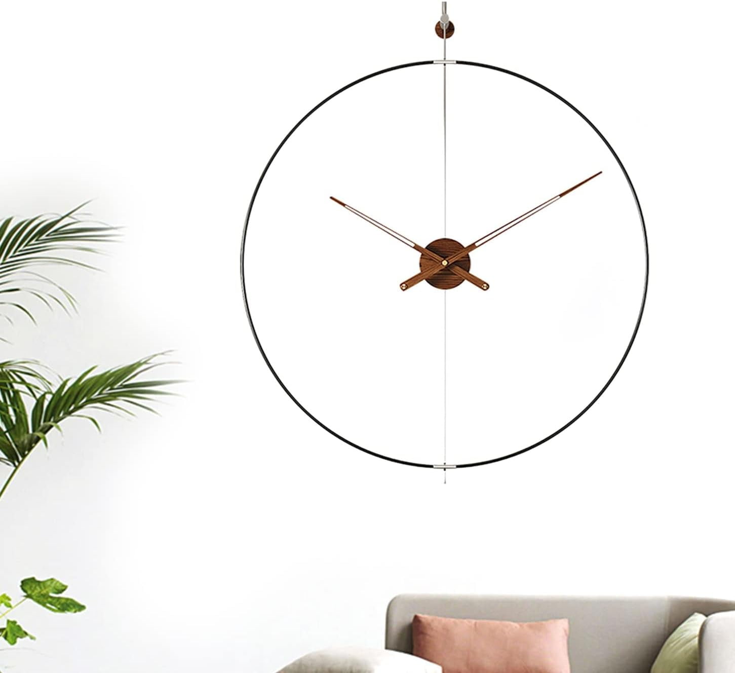 Classical Large Decorative Wall Clock with Pendulum, 25'' Modern ...