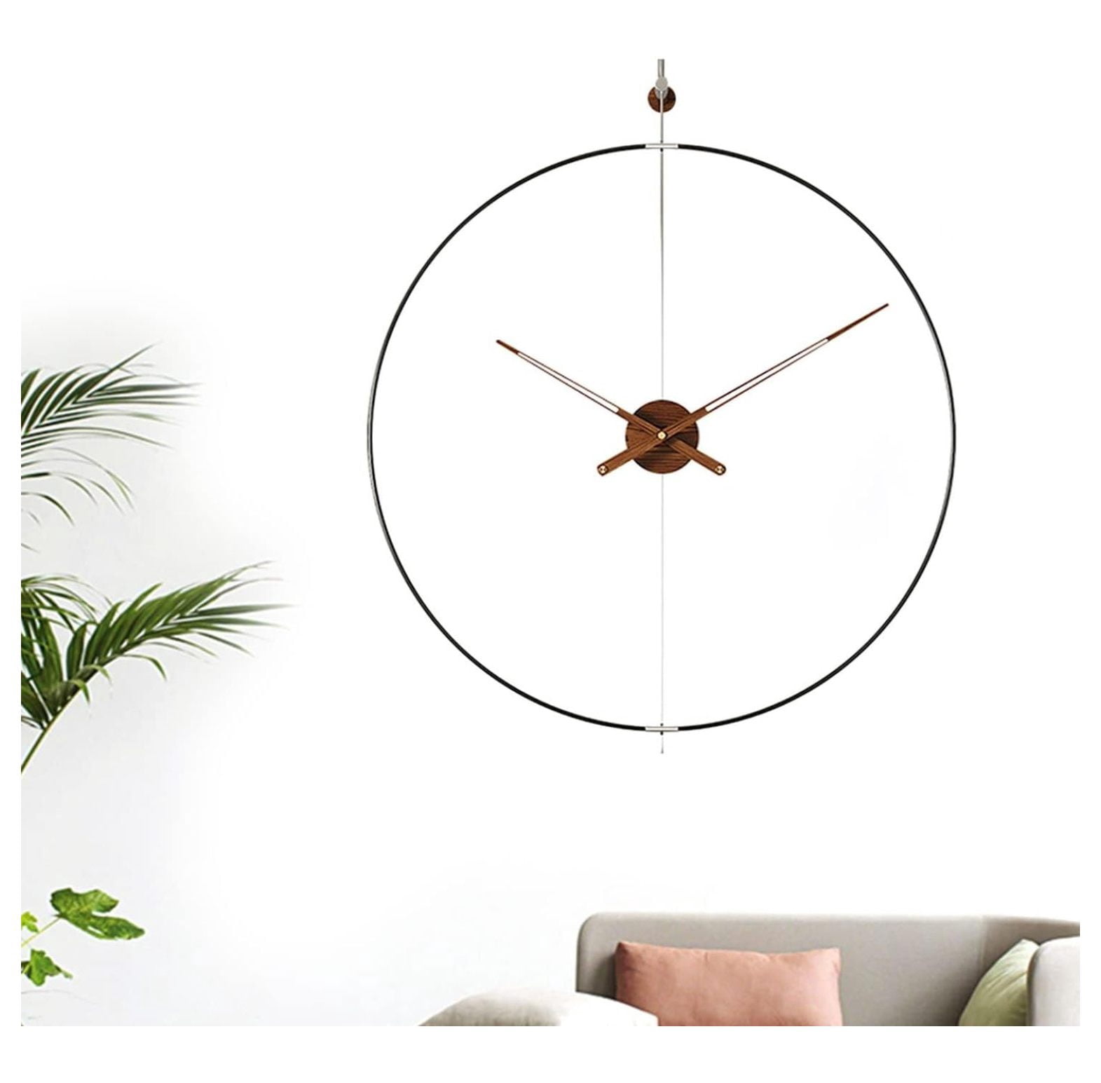 Classical Large Decorative Wall Clock with Pendulum, 25'' Modern ...